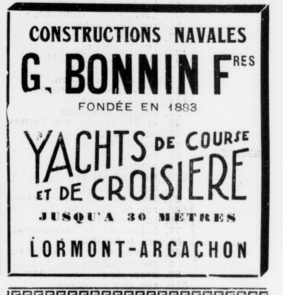 Le cabin-cruiser Alice Arcachon patrimoine Naval Bonnin Argentina